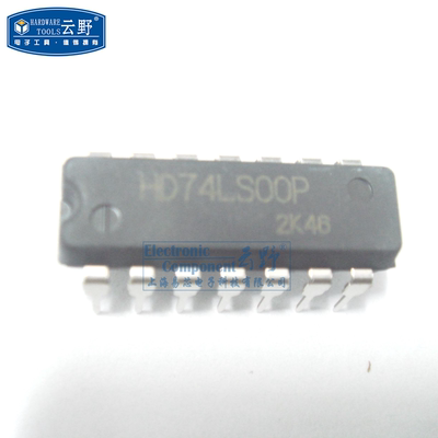 IC集成电路HD74LS00P DIP14直插 逻辑门 芯片（一个）