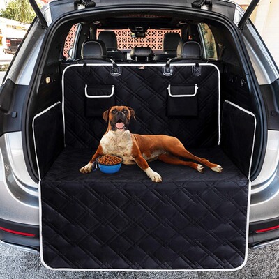 kennel pet carriers dog car seat cover trunk mat protector