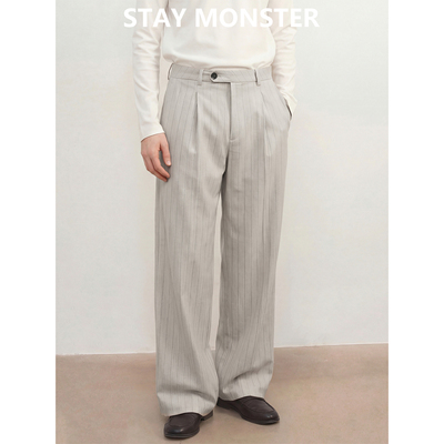 STAYMONSTER“褶皱”西装裤