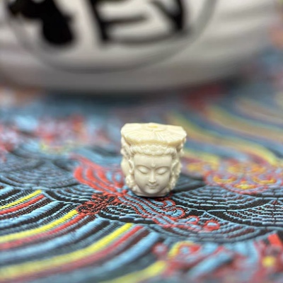 冰料猛犸藏传三圣配珠