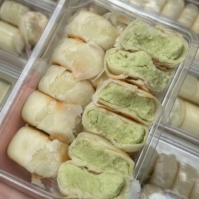 冰淇淋绿豆饼黑豆饼传统老式点心