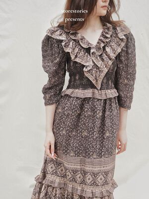 纽约 V领收腰连衣裙女