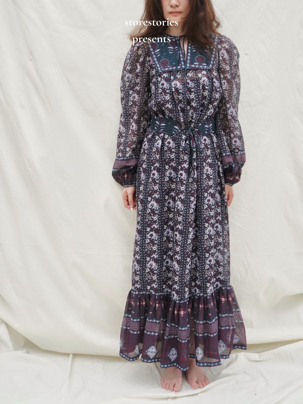 【特享5折】纽约Sea Nadine Tiered Dress 长袖系带连衣裙女