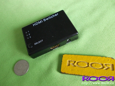 RooR~cn 进口 超小 HDMI Switcher 视频切换器 KVM