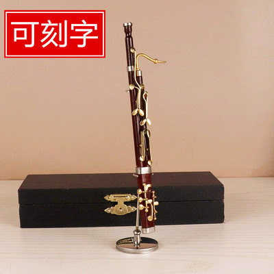 可刻字巴松大管模型摆件