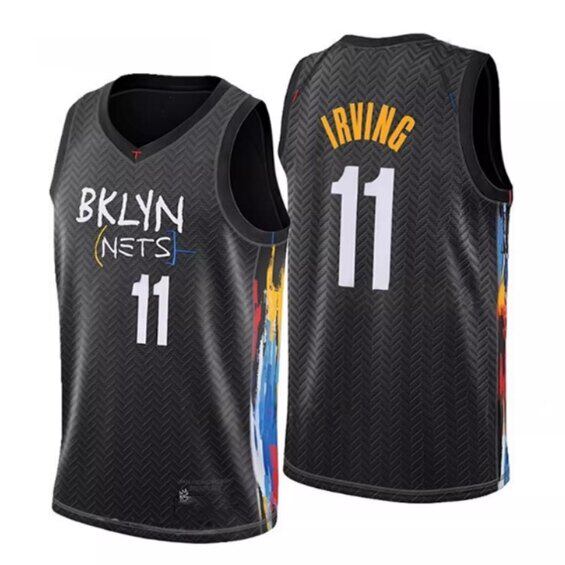 美版 篮网队7号杜兰特Durant11号欧文Irving球衣套装哈登篮球服SW