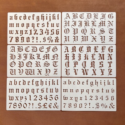 英文字母数字款镂空学生喷涂刷墙