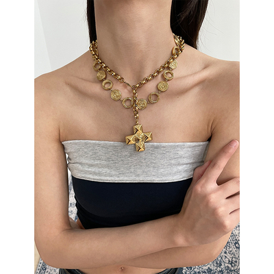 简约时髦不掉色十字架项链