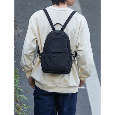 法国MKPREF潮牌双肩包男士休闲小背包轻便学生书包通勤短途旅行包