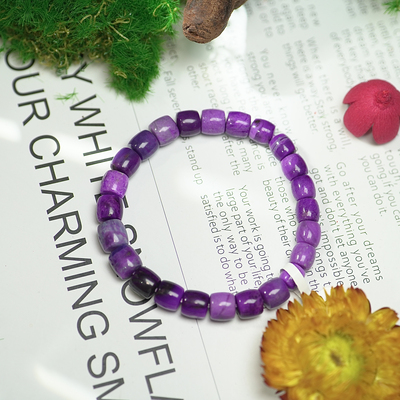 舒俱来凝胶紫手串20600