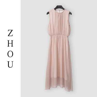 （周哥甄选）粉色连衣裙-43007