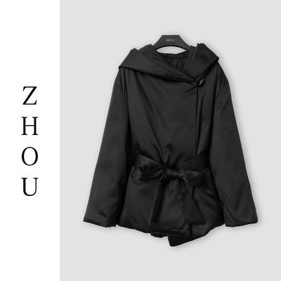 （周哥甄选）黑色羽绒外套-32085