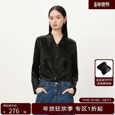 【商场同款】HPLY荷比俪秋季新款轻柔气质衬衫HMD35630282