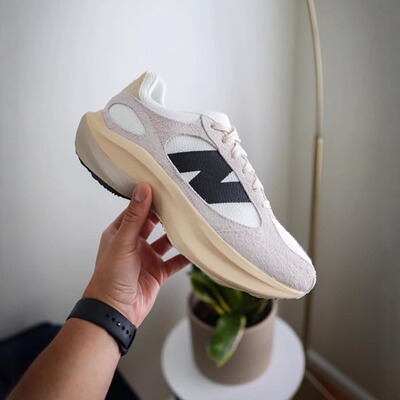 NB蛋壳WRPD白灰厚底透气老爹鞋