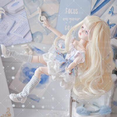 6分手绘妆容整娃30cm可动人偶猫耳爱丽丝MJD娃娃可爱娃娃套装