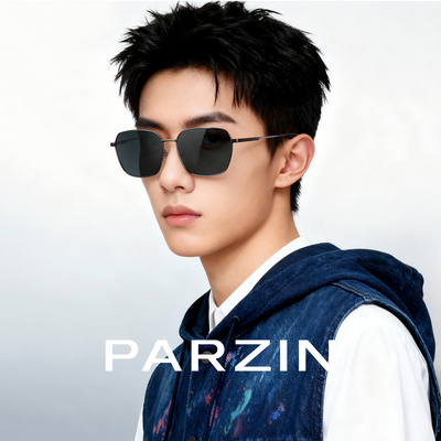 帕森偏光太阳镜男司机驾驶开车防强光紫外线时尚方框墨镜PZ8610