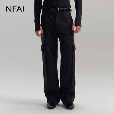 NFAI 翻袋工装裤 重磅羊毛 I 立体剪裁 I 多片结构 l 收束裤脚