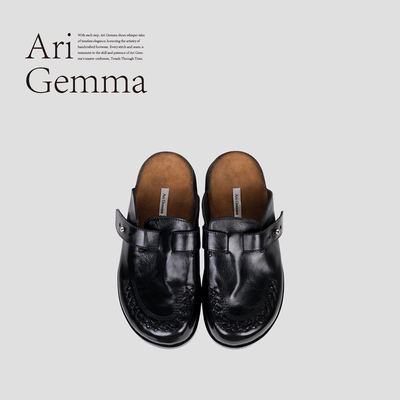 Ari Gemma｜Espresso·真皮水洗复古半拖鞋一脚蹬休闲舒适勃肯鞋
