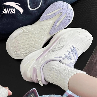 安踏女鞋毒刺6毒刺5运动鞋女士皮面冬季跑步鞋官方旗舰训练跑鞋女