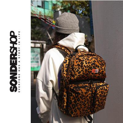 SONDER SHOP offwinter纯色双肩包男女同款休闲百搭旅行背包