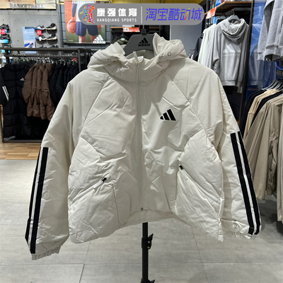 防风保暖连帽运动羽绒服外套
