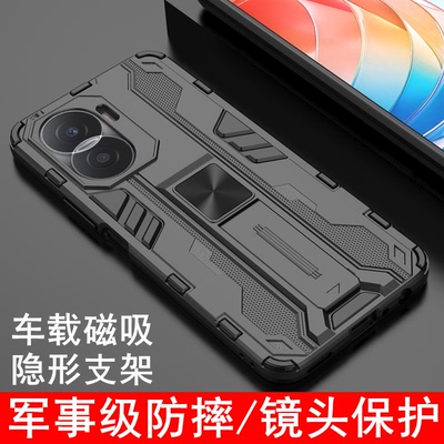 适用荣耀X40i手机壳华为honorX40i新款硅胶保护套DIO一AN00镜头全包防摔x4oi磨砂硬壳5G男女创意带隐形支架