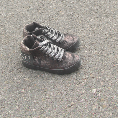 满2双包邮8.31瑕疵女童高帮系带内侧拉链平底休闲女童鞋