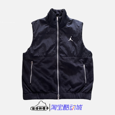 耐克AJ男子立领运动棉马甲背心