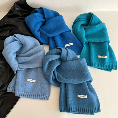 100%澳洲纯羊毛围巾冬季保暖围脖