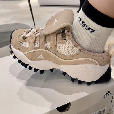 Adidas阿迪达斯男女秋季运动休闲鞋厚底增高耐磨半拖鞋JQ5027