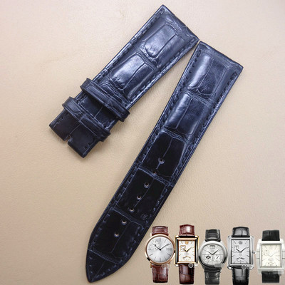 适用于伯爵真皮表带龙与凤/ALTIPLANO/逆流/黑带系美洲鳄鱼皮表带