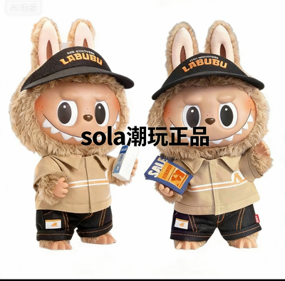 POPMART泡泡玛特LABUBU THE Naughty Cashier便利店搪胶大娃