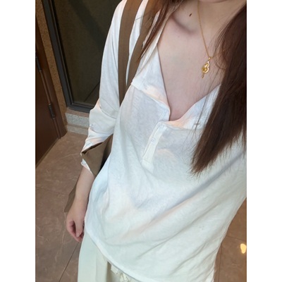 纯色长袖T恤女早秋新款打底衫