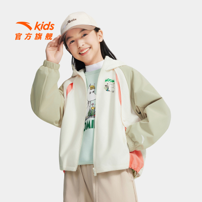 安踏儿童厚摇粒绒运动上衣