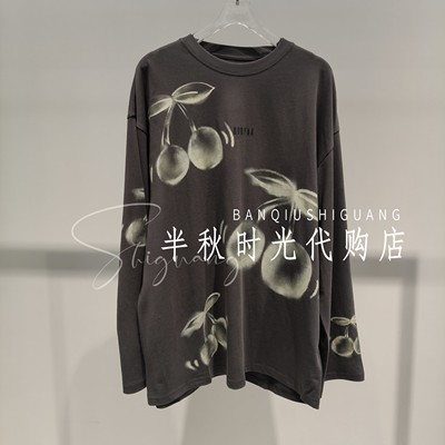 UOOYAA乌丫专柜正品2026春UY26152T163153动感樱桃长袖T恤 原1499