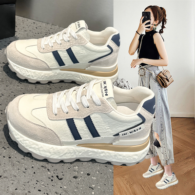 华夫阿甘鞋女2025年秋季新款爆款