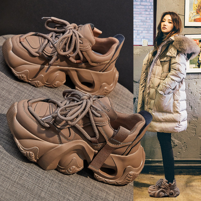 秋冬季真皮运动鞋子2025新款爆款