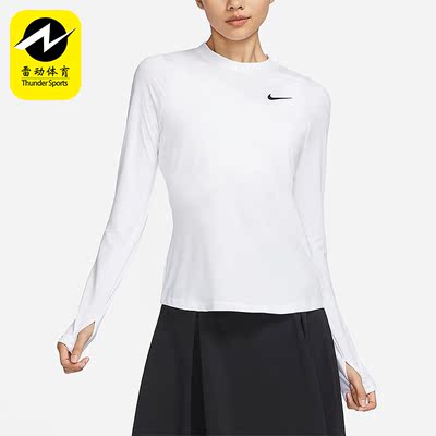 耐克女士长袖印花高尔夫上衣