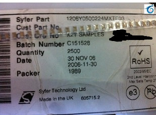 X2Y贴片EMI滤波电容 1206 0.22UF 220NF 25V 1206Y0500224MXTE03