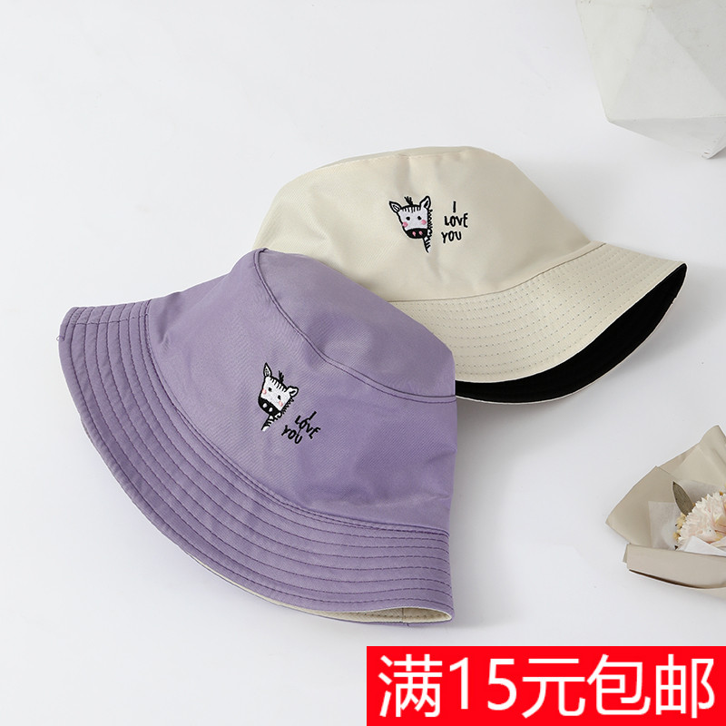 帽子女情侣渔夫帽韩版时尚夏天出游春秋薄款遮阳帽防晒短檐盆帽潮