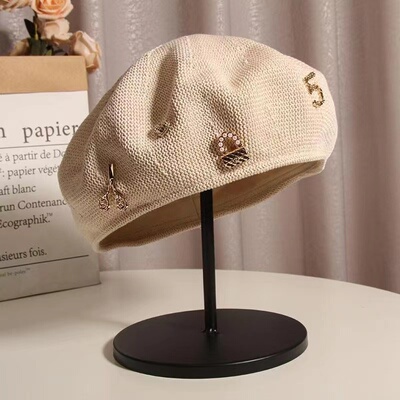 贝雷帽女夏季薄款透气韩系