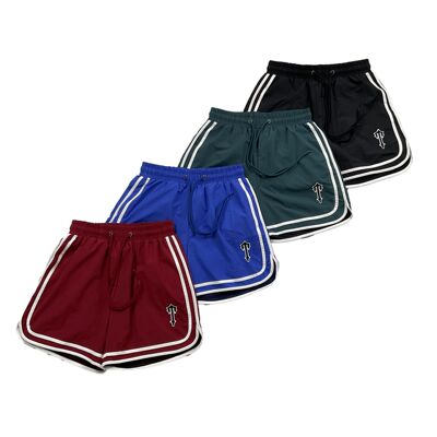 货源2024夏季新款Trapstar字母刺绣男女同款休闲运动短裤