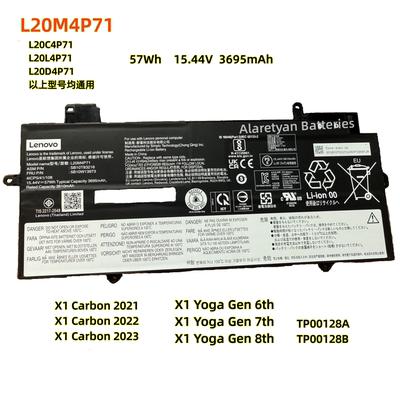 联想X1 Carbon 2021 2022 2023款L20M4P71 L20C4P71 L20L4P71电池