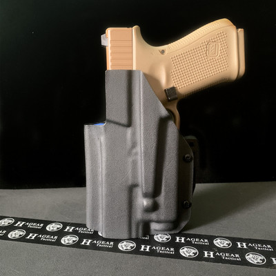 哈格Holster Glock枪套带Olight Baldr Mini IWB隐藏适用17/19/45