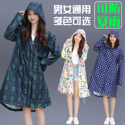 全身长款女士轻便防暴雨雨衣