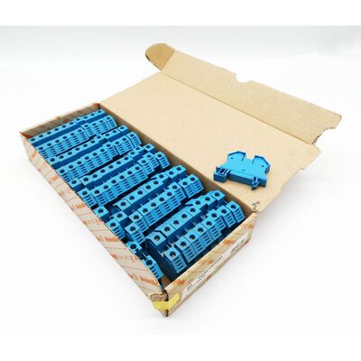 50x Weidmüller 1036180000 WDU 16N BL Durchgangs-Reihenklemm