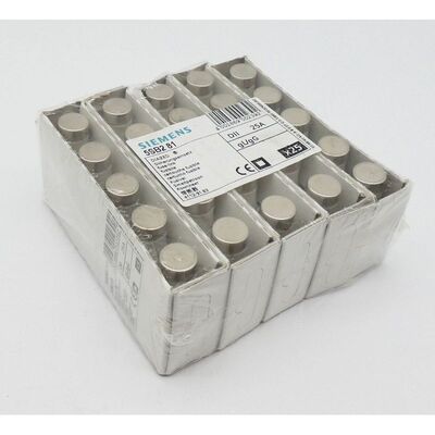 25x Siemens 5SB2 81 5SB281 DII 25A DIAZED Sicherungseinsatz