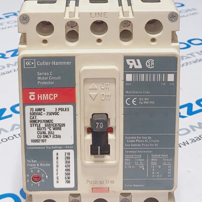Cuttler Hammer HMCP070M2C Motor Kreislauf Schutz 3P 70 Amps
