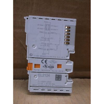 EL2124 Beckhoff Neu Plc Scheibe I/O Ethercat 4 Kanal Leistun