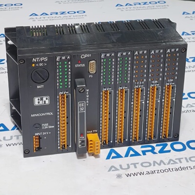 BR MINICONTROL MCGE333 Rack PLC Avec 1x CP31 1x NTPS 3x E16A
